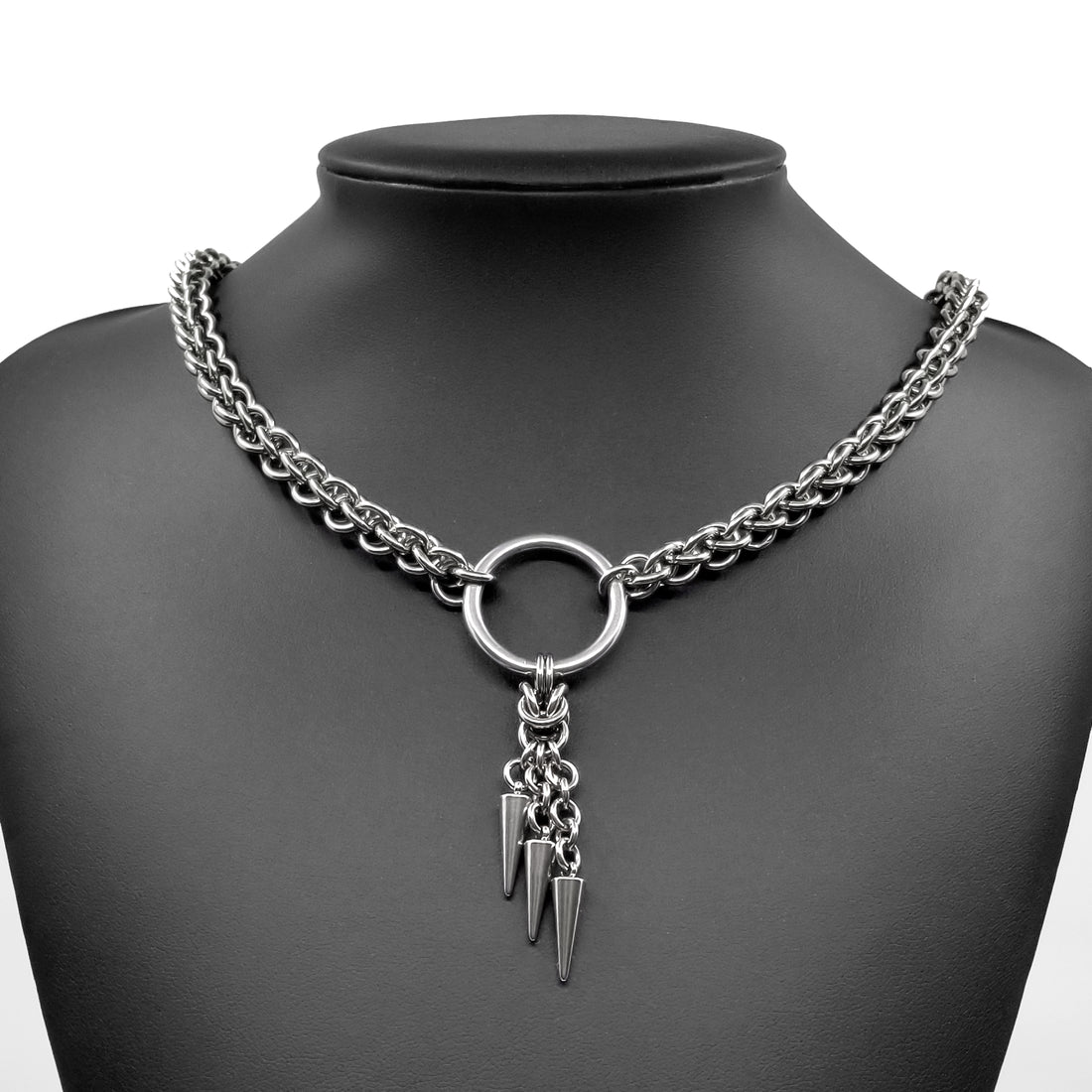 Stainless Steel Spike Drop Chain or Choker – Ally Court